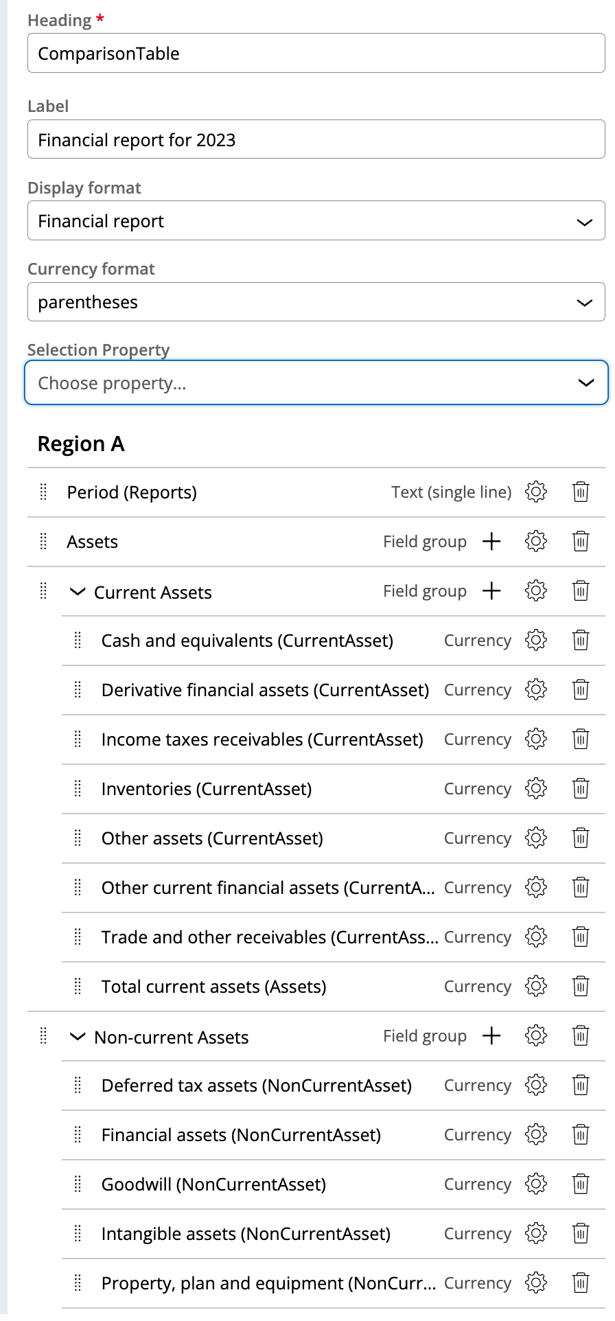How to implement the compare and select pattern in Constellation UI | Support Center